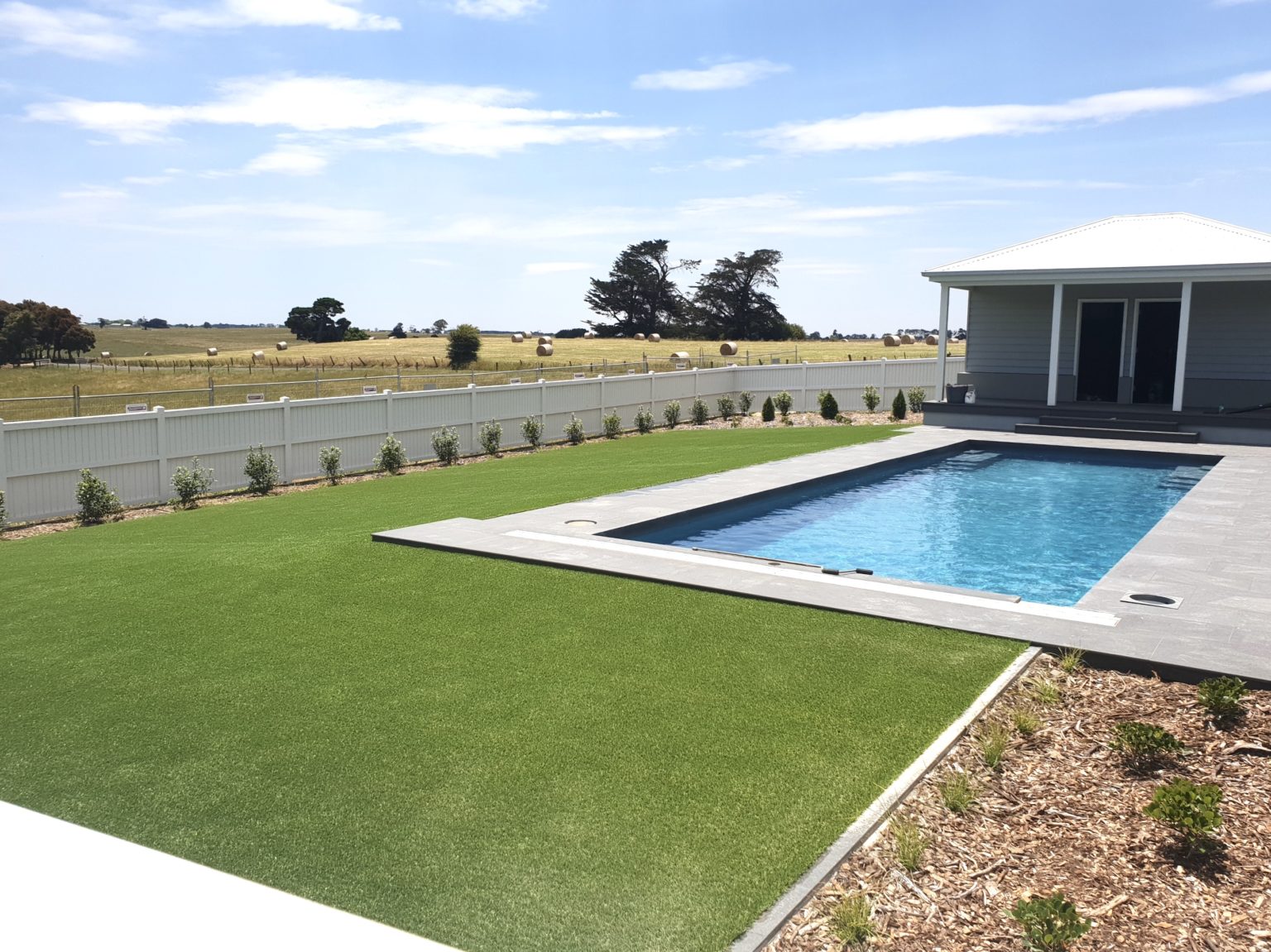 Swimming Pools - Grass Roots Synthetic Lawns